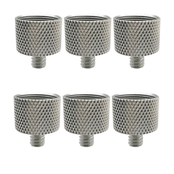 6 Pcs 5/8 Inch Female to 1/4 Inch Male Threaded Screws Microphone Screw ...