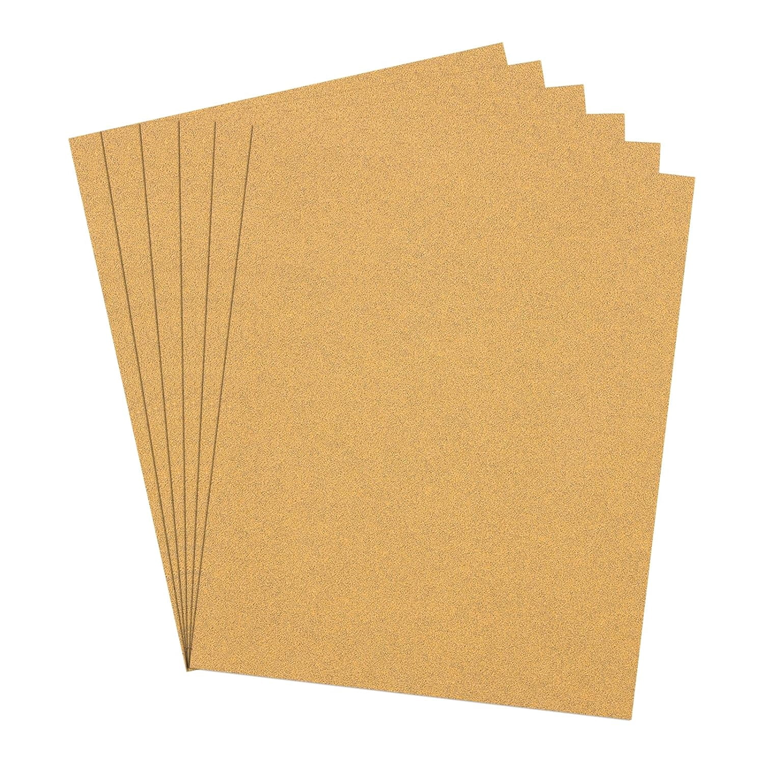 6 Pcs 60 Grit Sandpaper, 4.5 x 5.5 Inch Sand Paper Alumina Abrasive ...