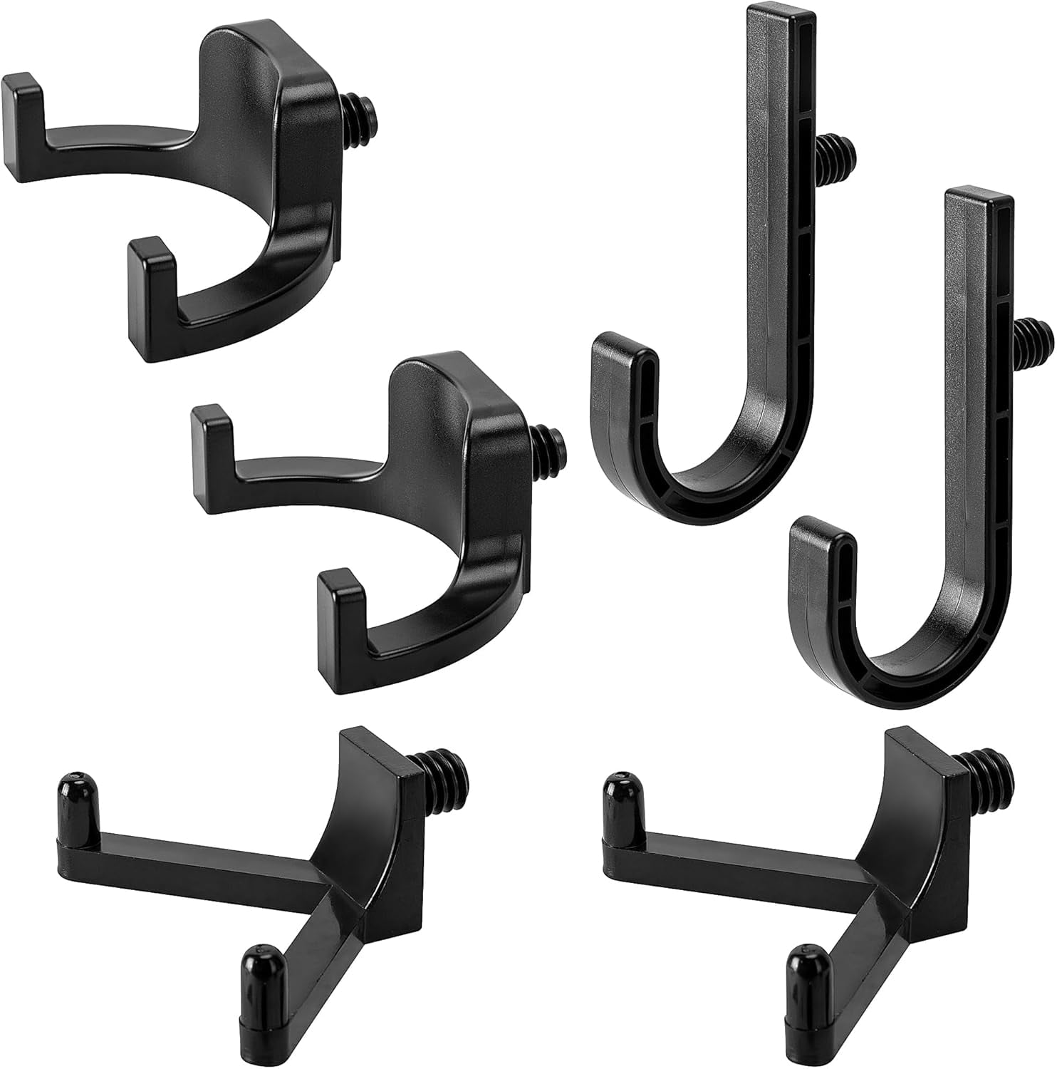 6 Pcs ABS Storage Shed Tool Hooks,Shed Tool Hangers Include J-Shape,U ...