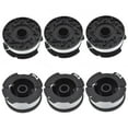 "Black & Decker 6-Pcs AF-100 30ft 0.065"" Autofeed Weed Eater Trimmer Spools Replacement for ...