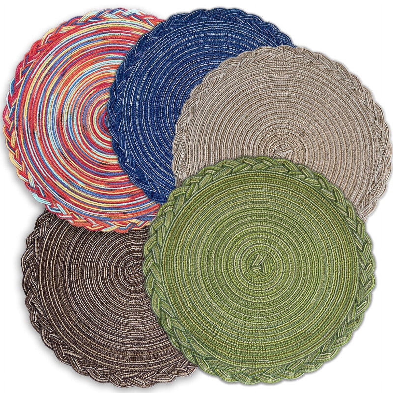 6 Pcs Absorbent Drink Coasters, Handmade BOHO Woven Coasters for Coffee ...