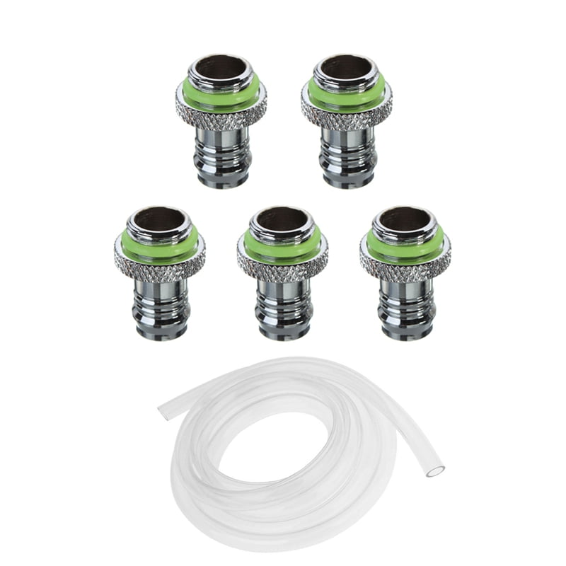 6 Pcs Accessories: 5 Pcs Barb Fitting Water Cooling Radiator & 1 Pcs ...