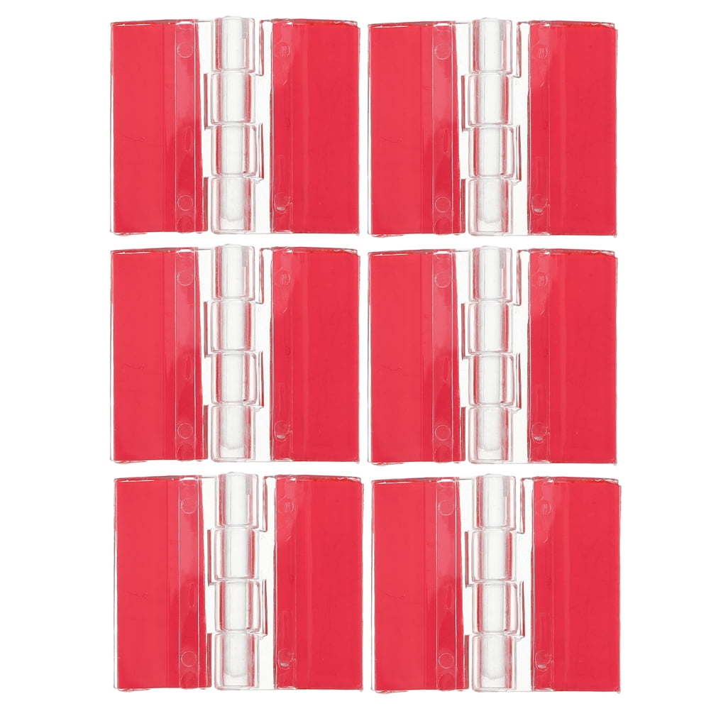 6pcs Self Adhesive Acrylic Hinges 35 5mm Universal Transparent Folding ...