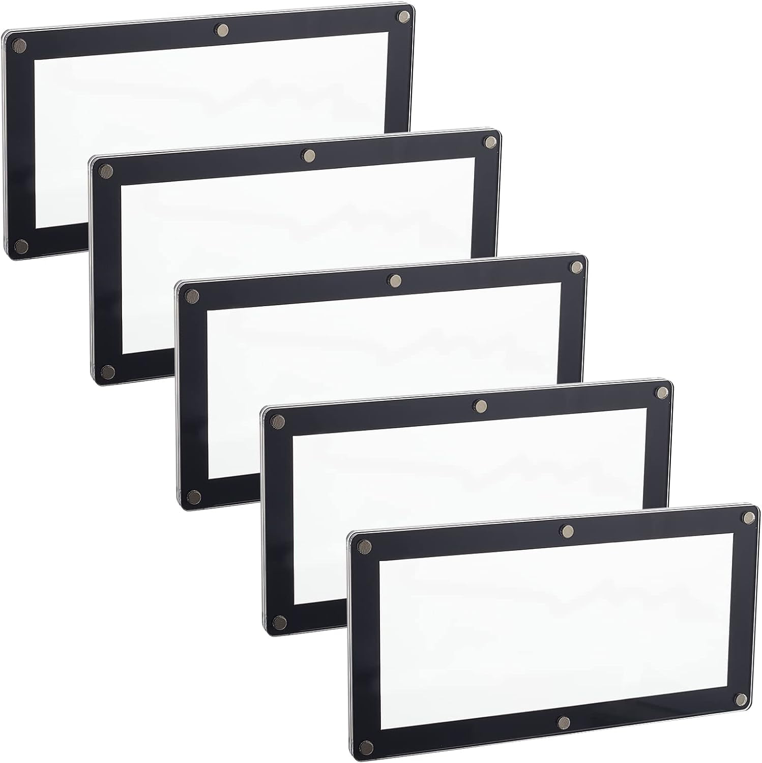 6 Pcs Acrylic Currency Frame Display Dollar Bill Rectangle Frame ...