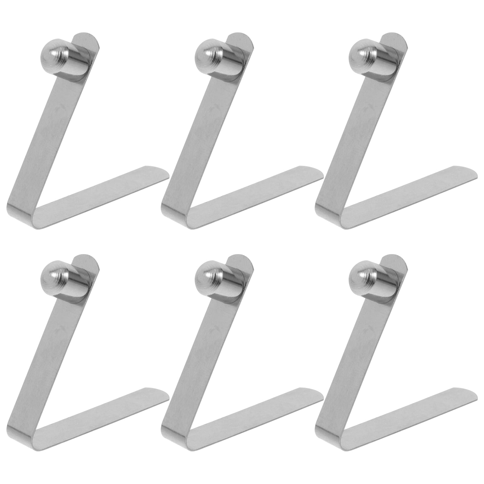 6 Pcs Adjustable Spring Clip Tent Pole Push Button Pipe Clamp - Walmart.com