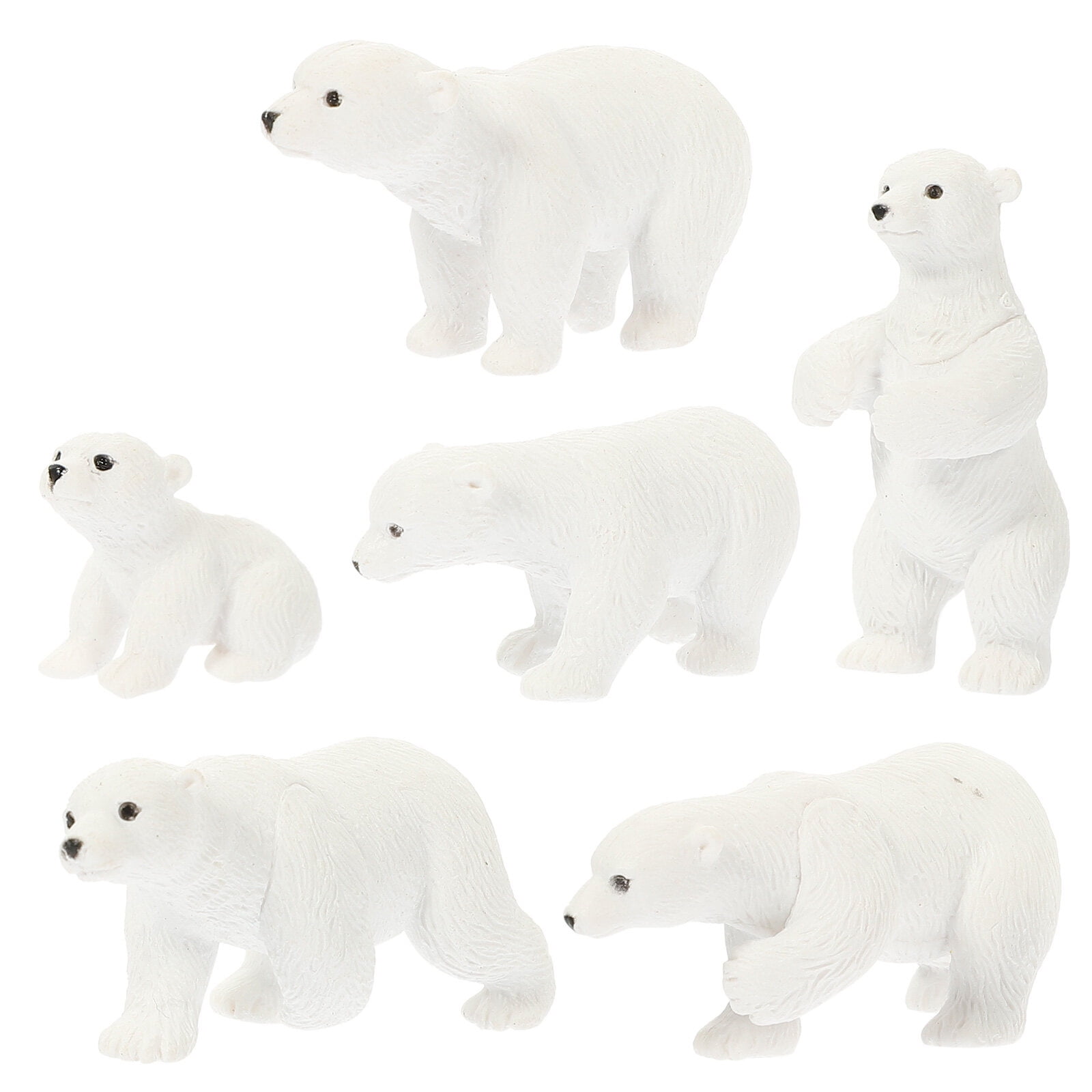 6 Pcs Alien Polar Bear Micro Landscape Dollhouse Decoration Cute ...