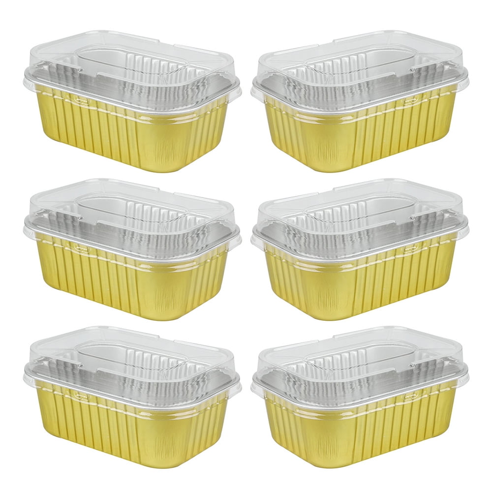 WHAMVOX Aluminum Cake Pans for Outdoor BBQ 6Pcs 16.00X11.00X4.50CM - Walmart.com