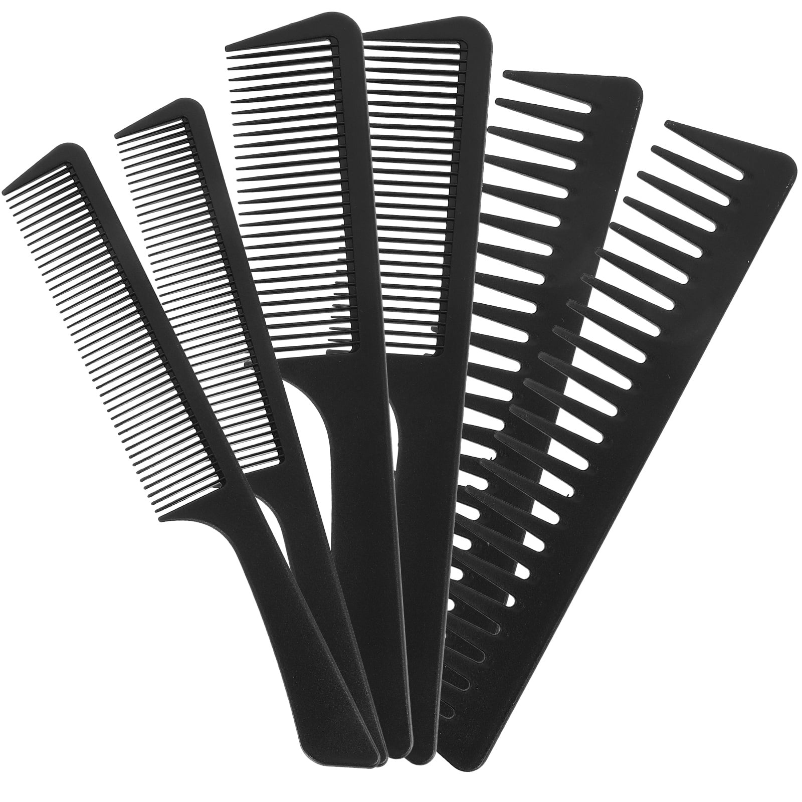 6 Pcs Anti-static Ruler Comb Detangling Comb for Curly Hair Hair Brush ...