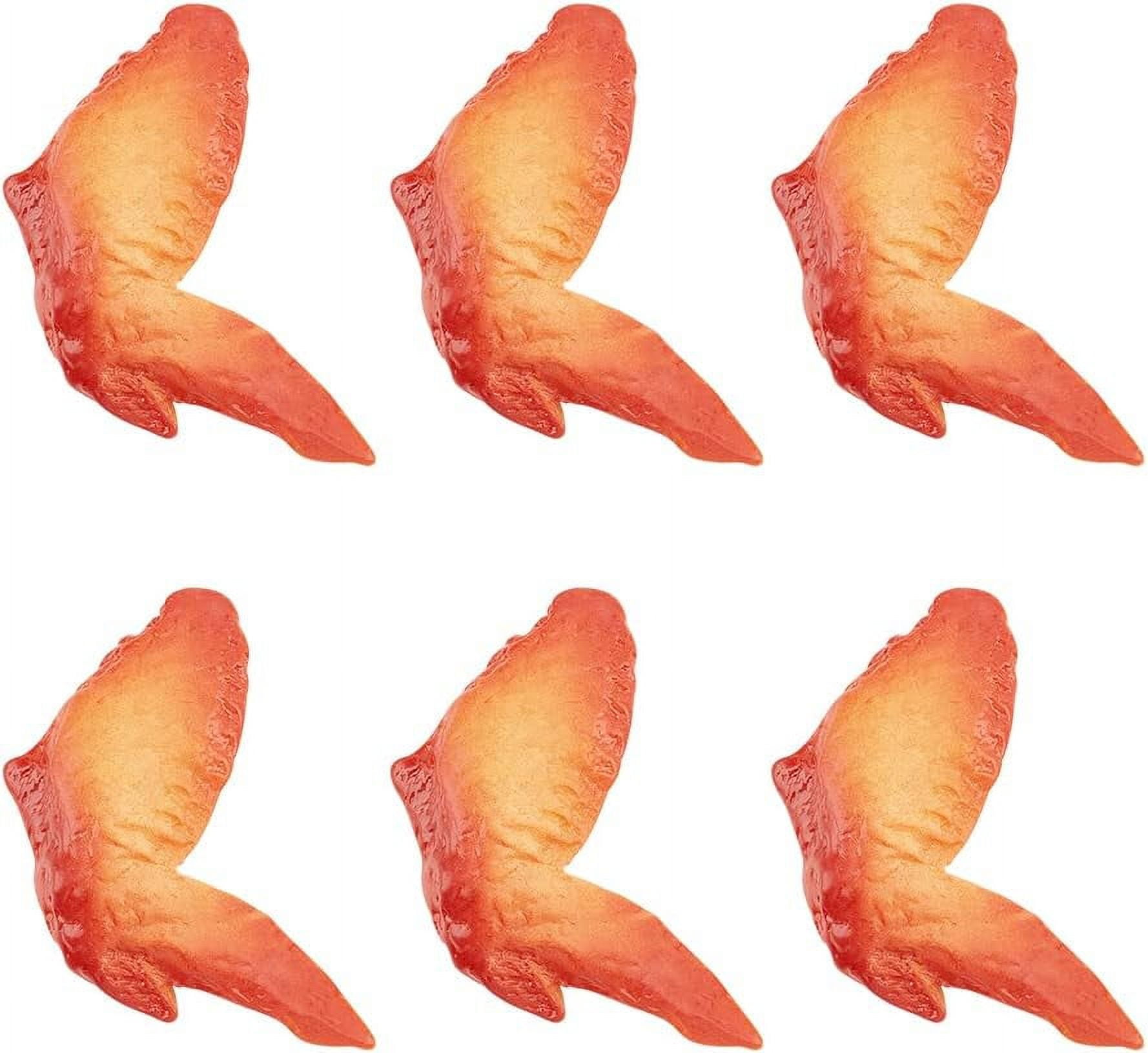 6 Pcs Artificial Chicken Wings Fake Orleans Roast Wings 3D Fake Food ...