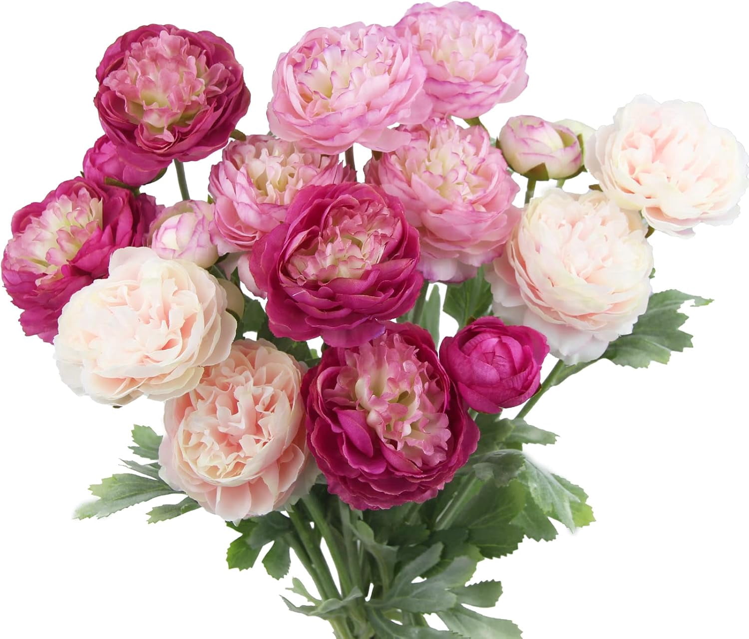 6 Pcs Artificial Flowers Silk Peony Rose Single Stem Peony Artificial ...