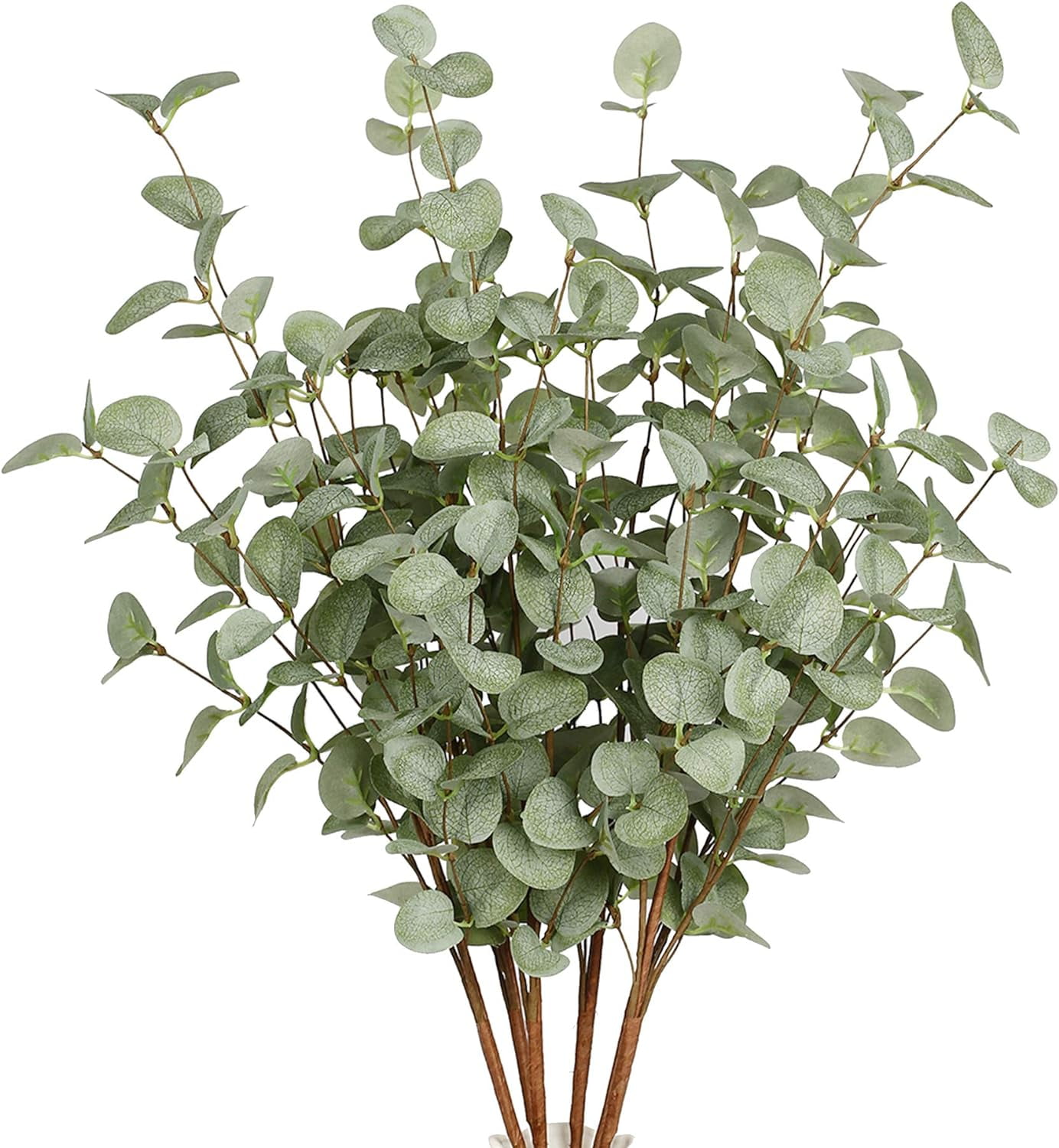 6 Pcs Artificial Plants Eucalyptus Stems Eucalyptus Leaf Spray in Green ...