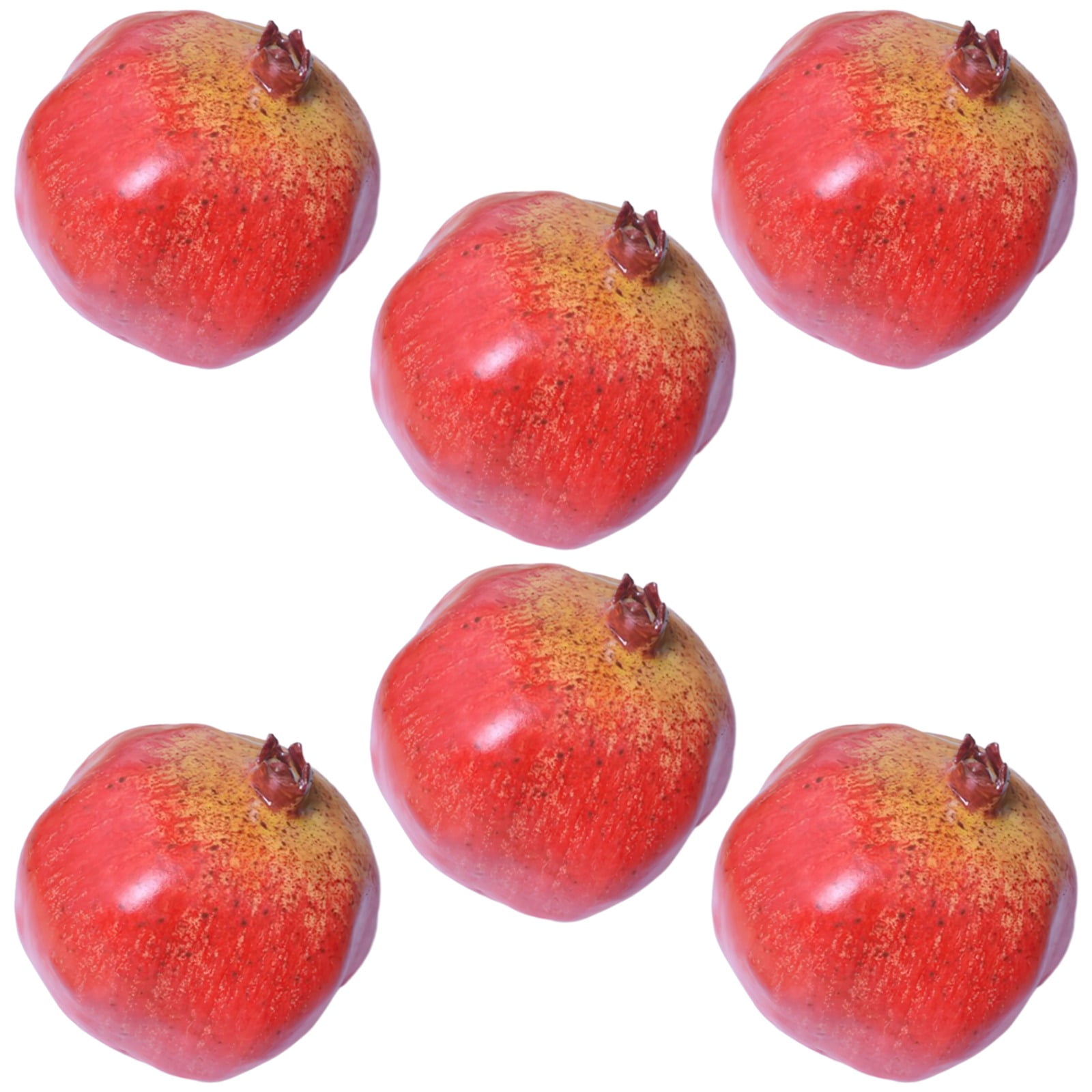 6 Pcs Artificial Pomegranate Models, Realistic Foam Pomegranate ...