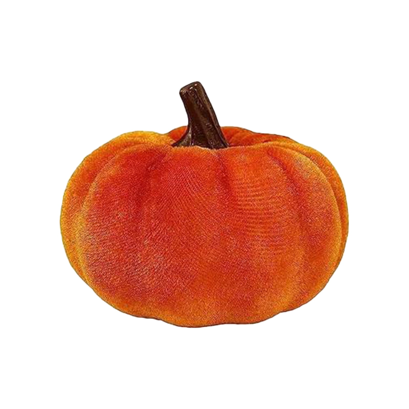 6 Pcs Assorted Faux Harvest Velvet Pumpkins Decorative Fabric Pumpkins ...