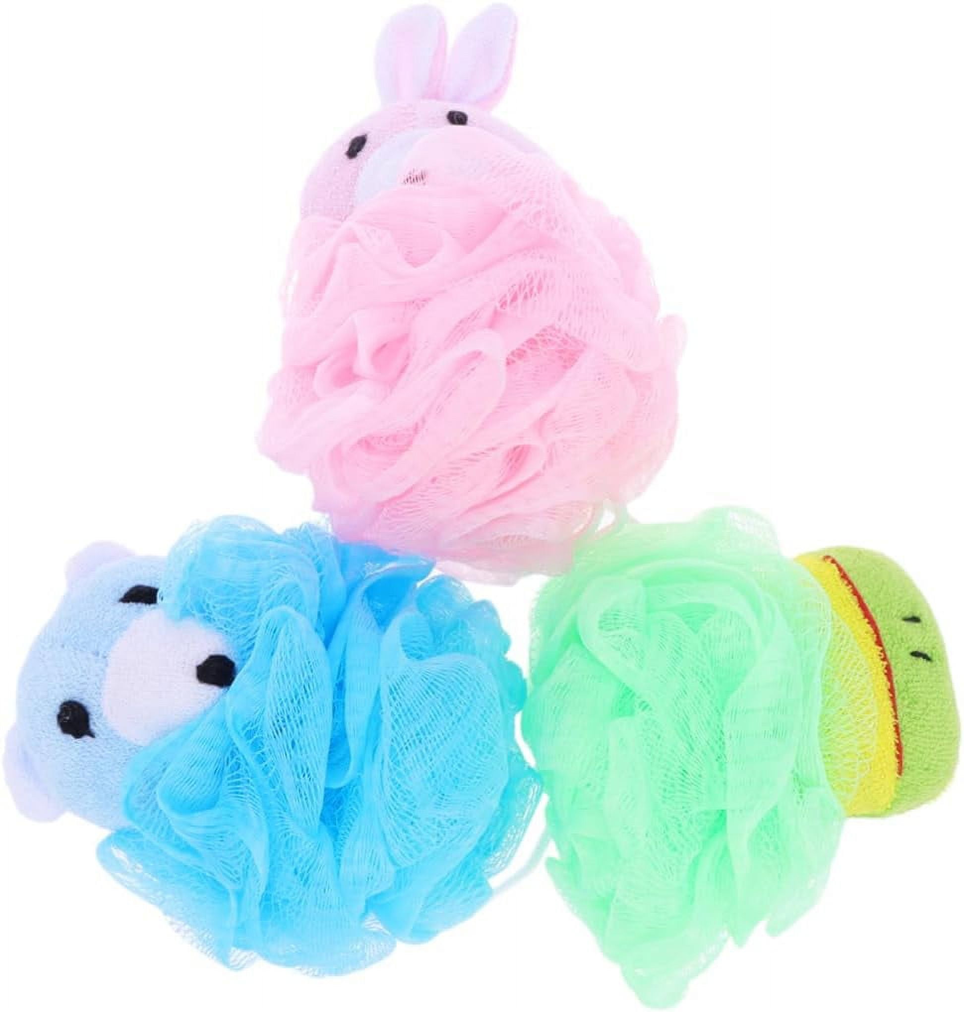 6 Pcs Baby Sitting Pillow Body Wash Sponge Bath Loofah Shower Mesh Pouf ...