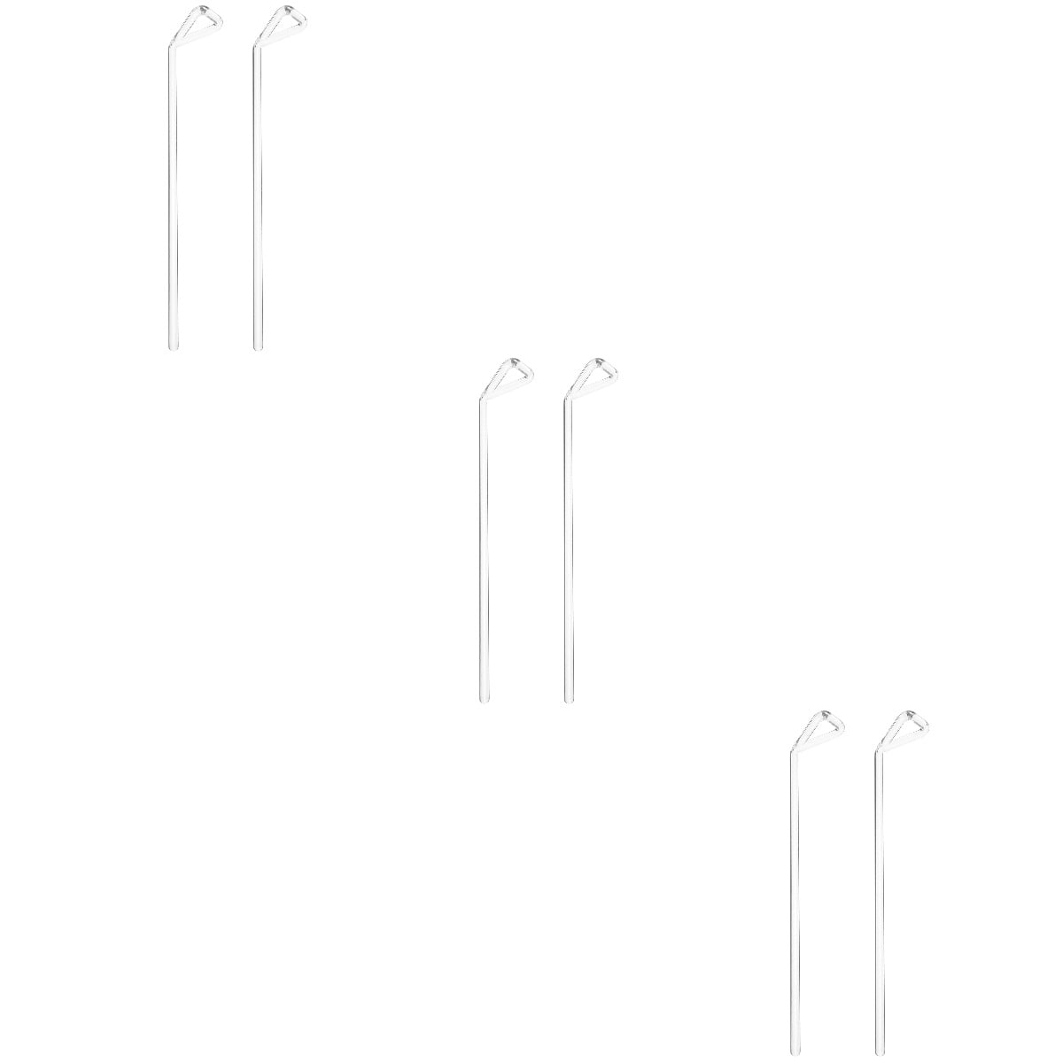 6 Pcs Bacteria Diffuser Scraper Tool L-shaped Cell Spreader Glass ...