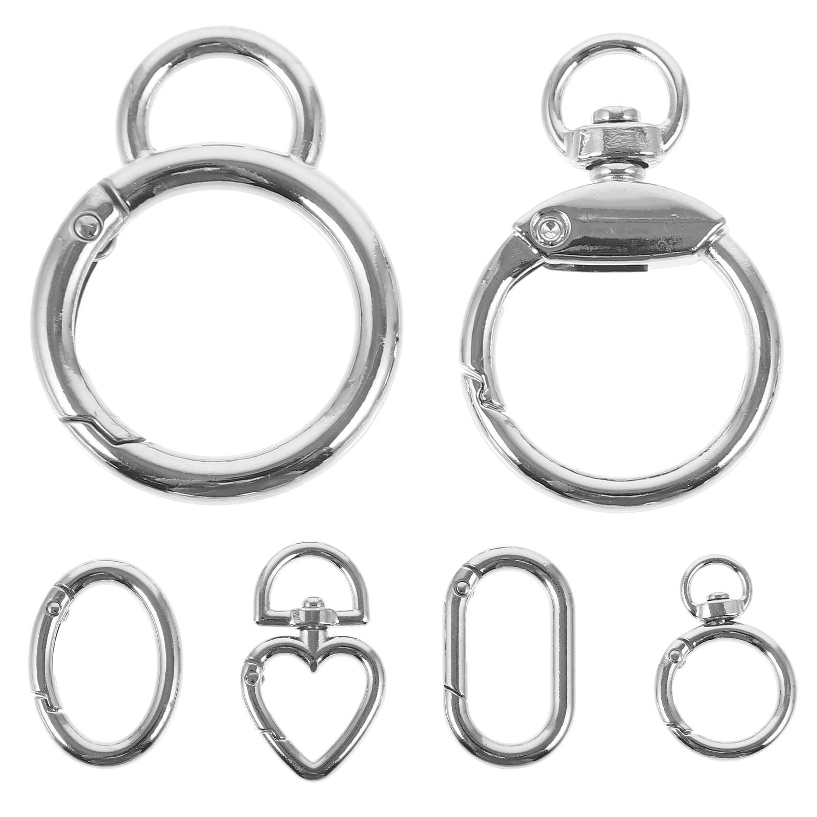 6 Pcs Bag Buckle Zinc Alloy Spring Hanging Plated Open Key Luggage ...