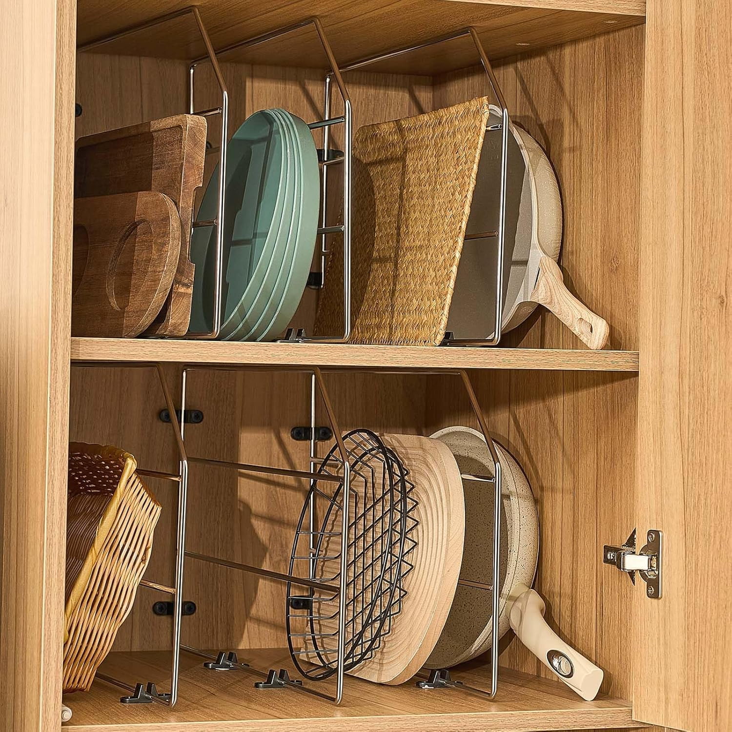 6 Pcs Baking Sheet Organizer 12" x 20" Tray Dividers for Cabinets ...