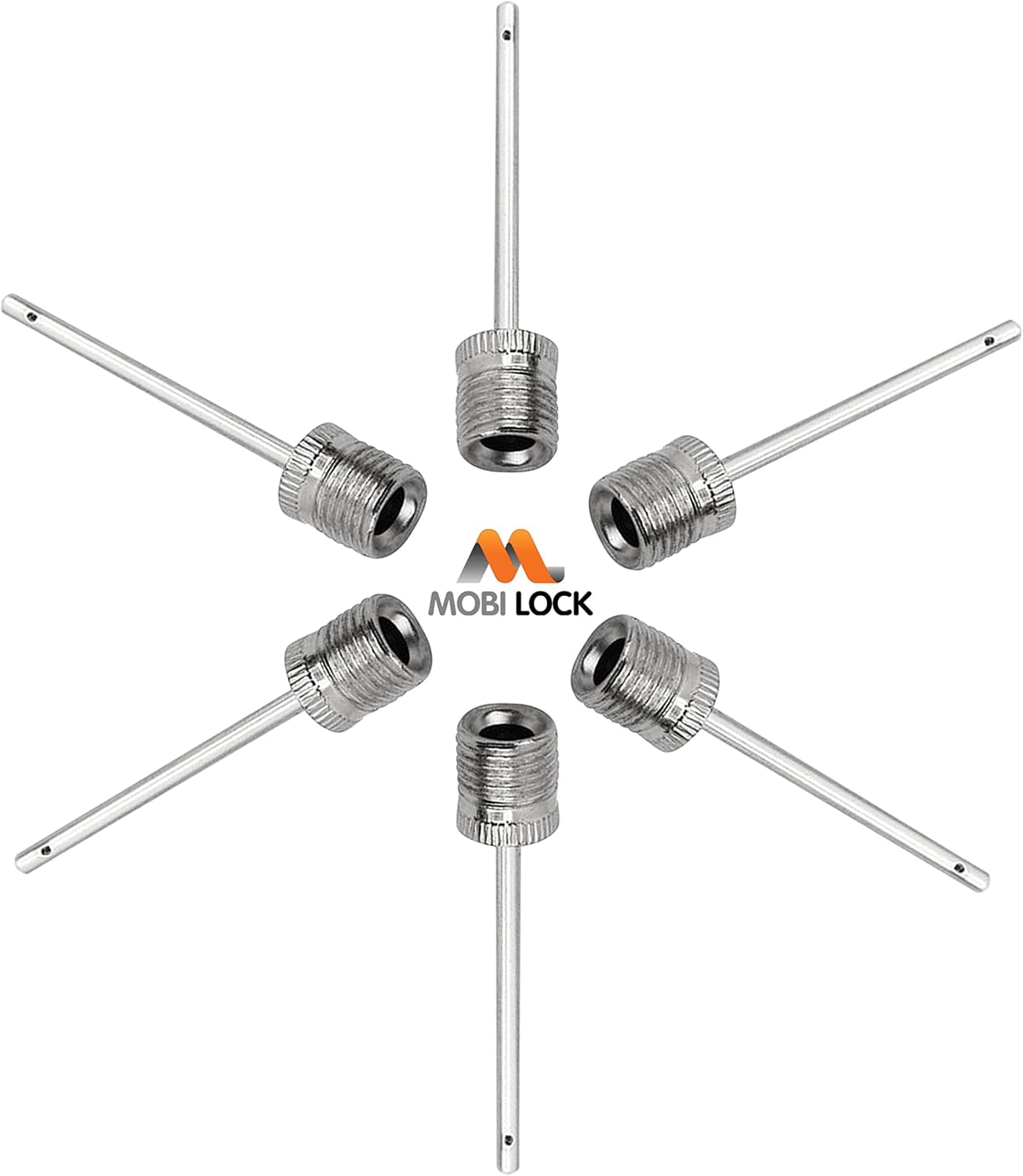 6 Pcs Ball Pump Inflation Needle - Stainless Steel Air Needles Ideal ...