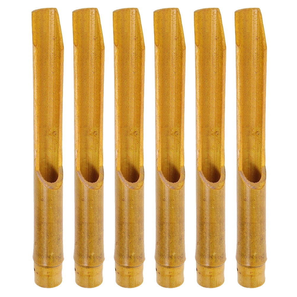 6 Pcs Bamboo Wind Chime Tube DIY Pipe Decorative Tubes Accessories ...