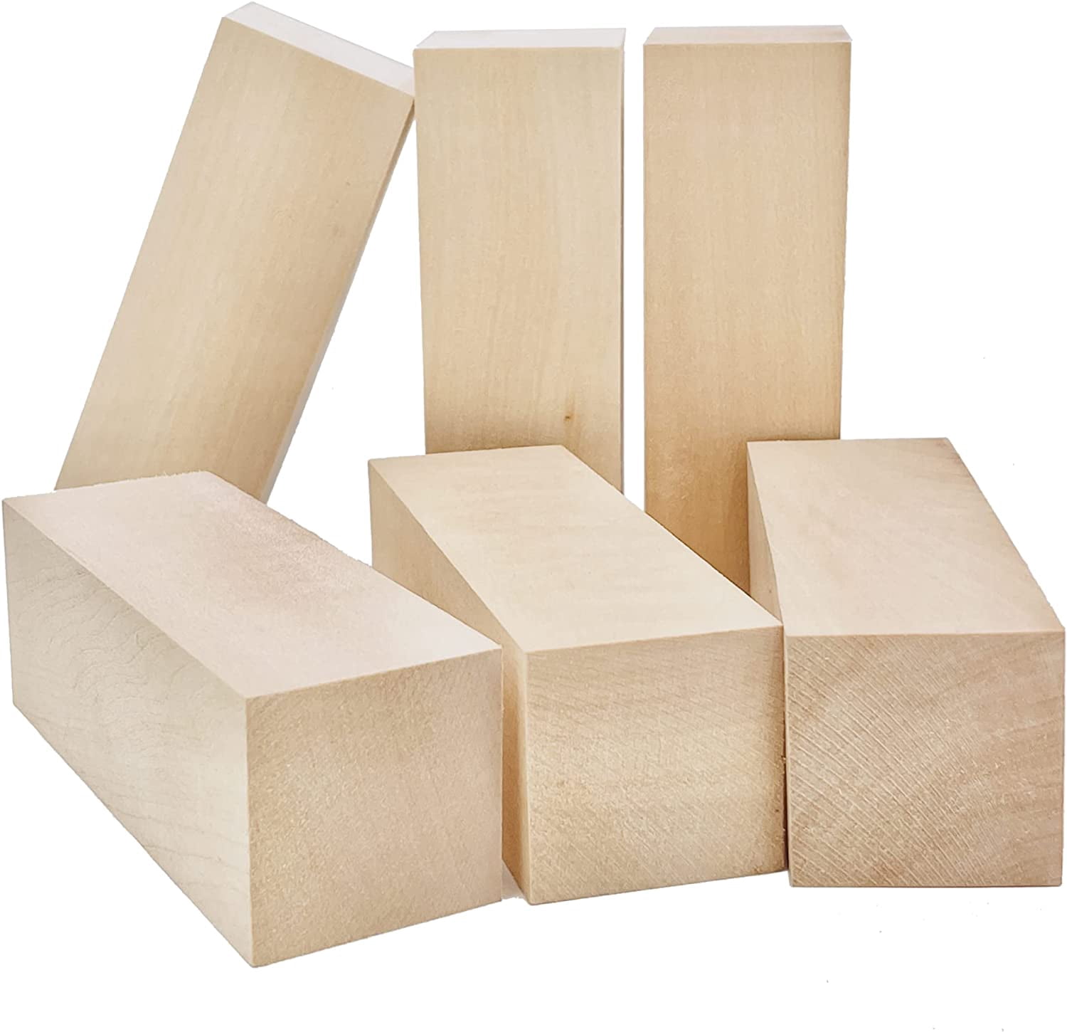 6 Pcs Basswood Carving Blocks (2\u201dx2\u201dx6\u201d) Basswood for ...