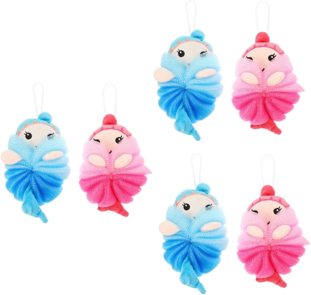 6 Pcs Bath Ball Body Clear Body Wash Loofah Sponge Cleaning Sponges for ...