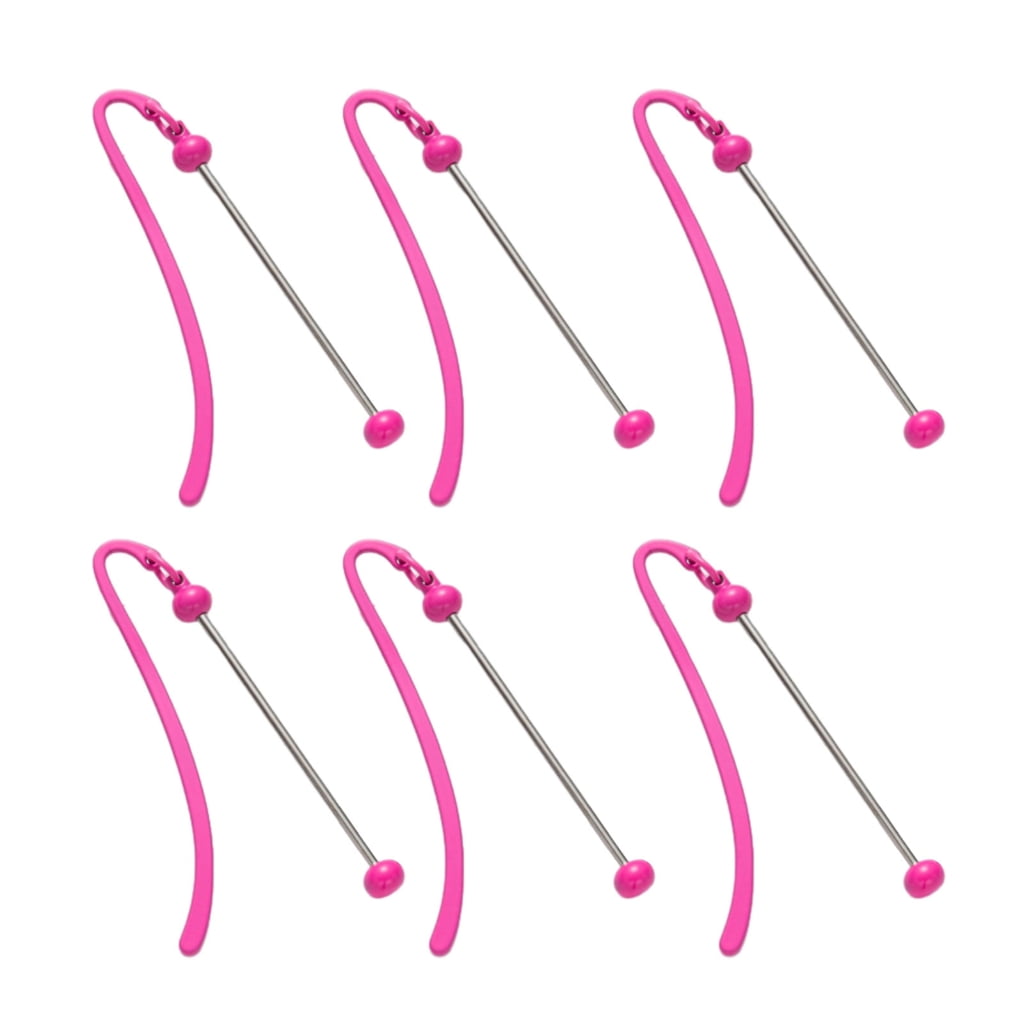 6 Pcs Beadable Bookmarks Metal Bookmarks Page Markers Handmade Bead ...