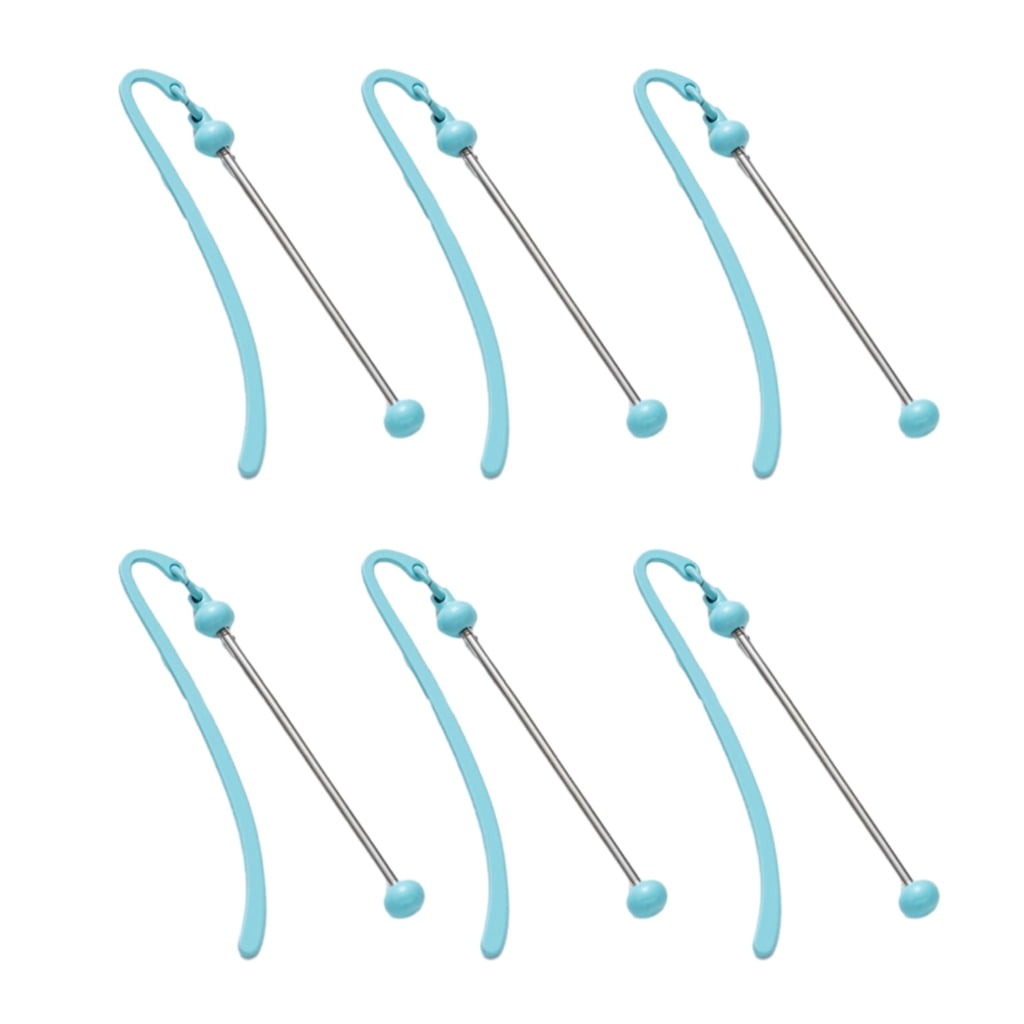 6 Pcs Beadable Page Marker Metal Bookmarks Handmade Book Markers Bead ...