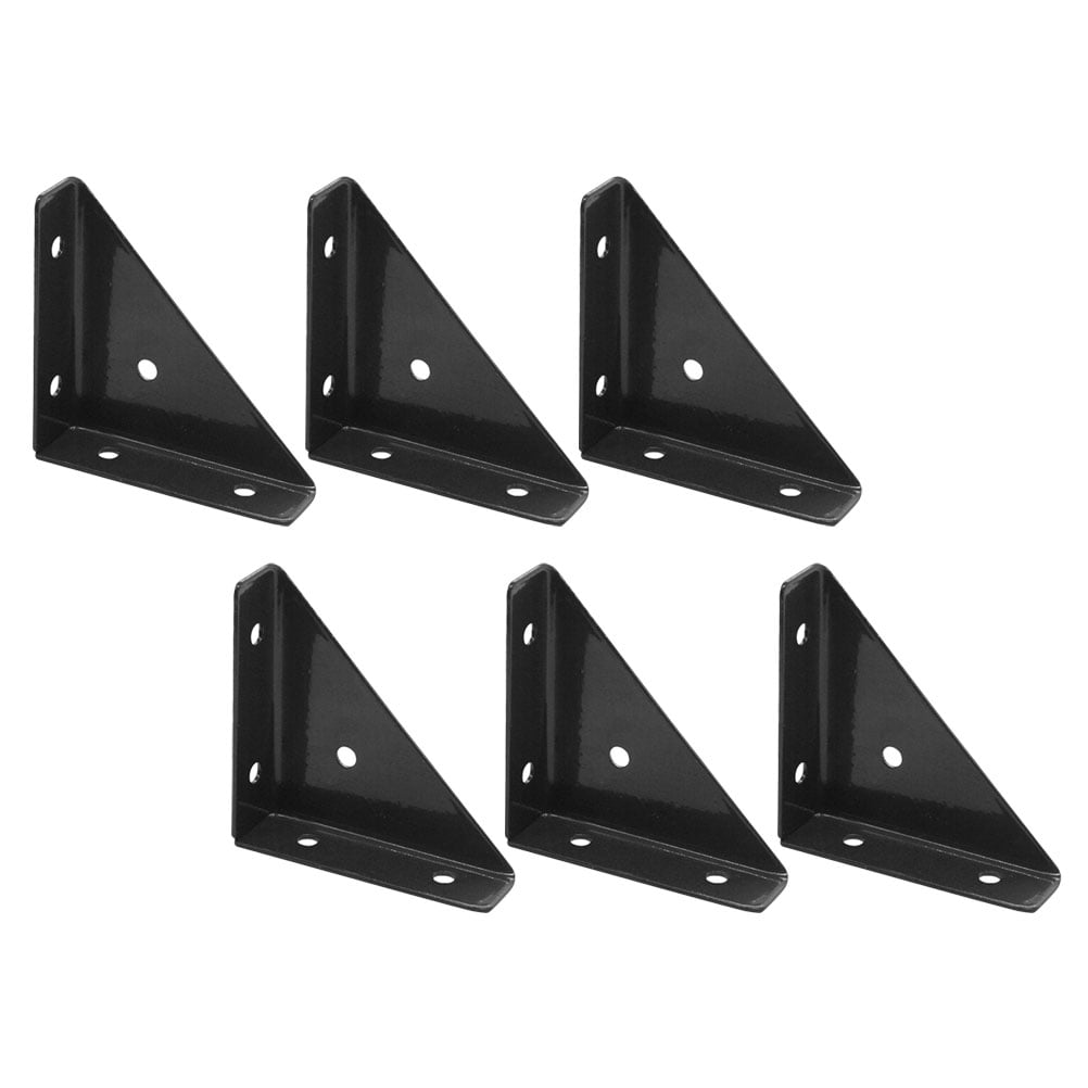 6 Pcs Bed Corner Shelf Brackets Heavy Duty Angle Brackets Corner ...