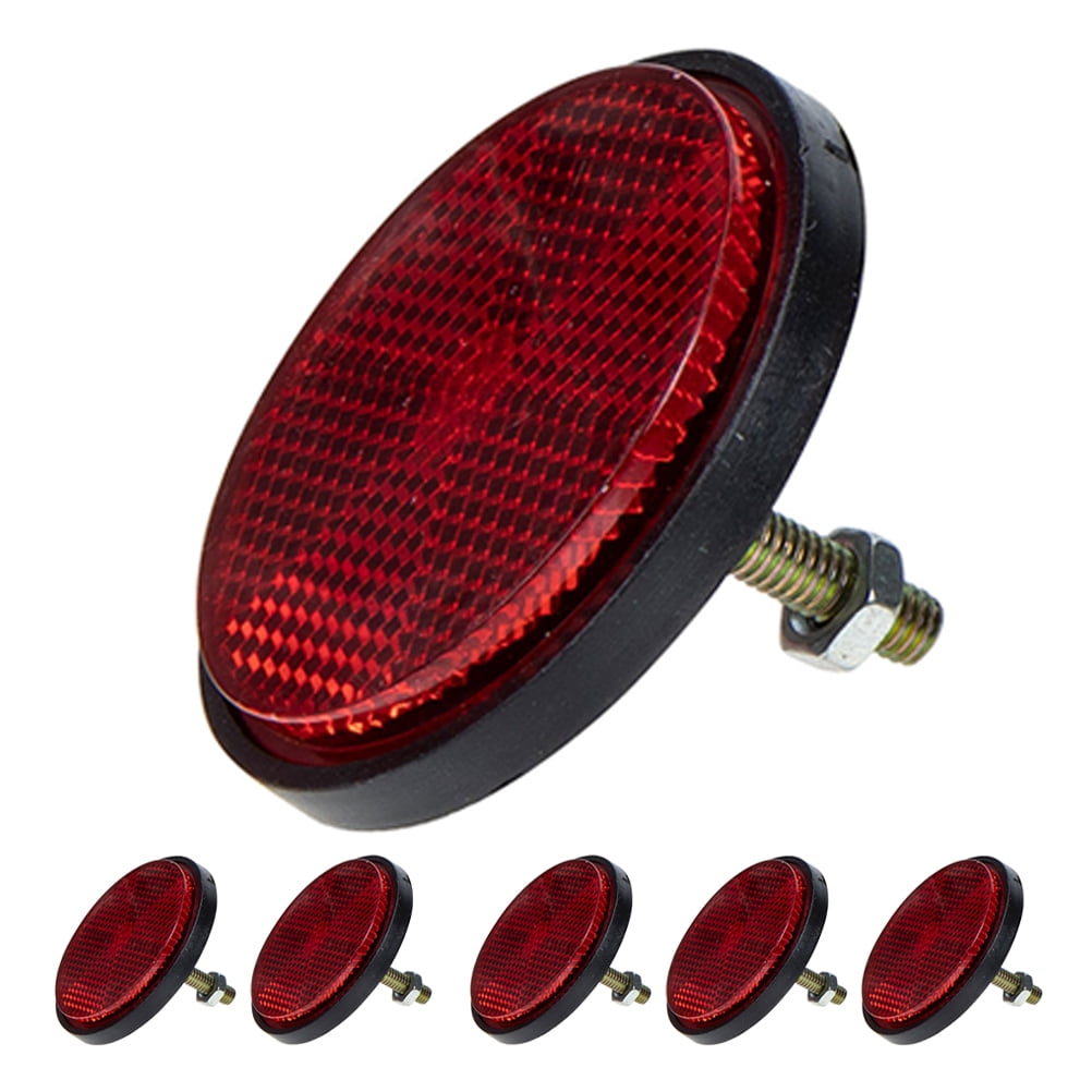 6Pcs Red Bike Reflector Made of Durable Plastic for Improved Visibility ...