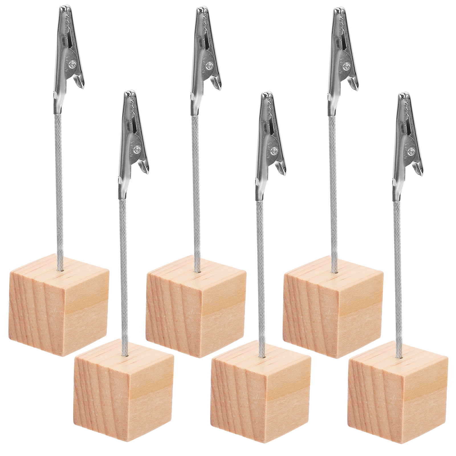 6 Pcs Bill Folder Photo Picture Frames Creative Memo Clips Table Number ...