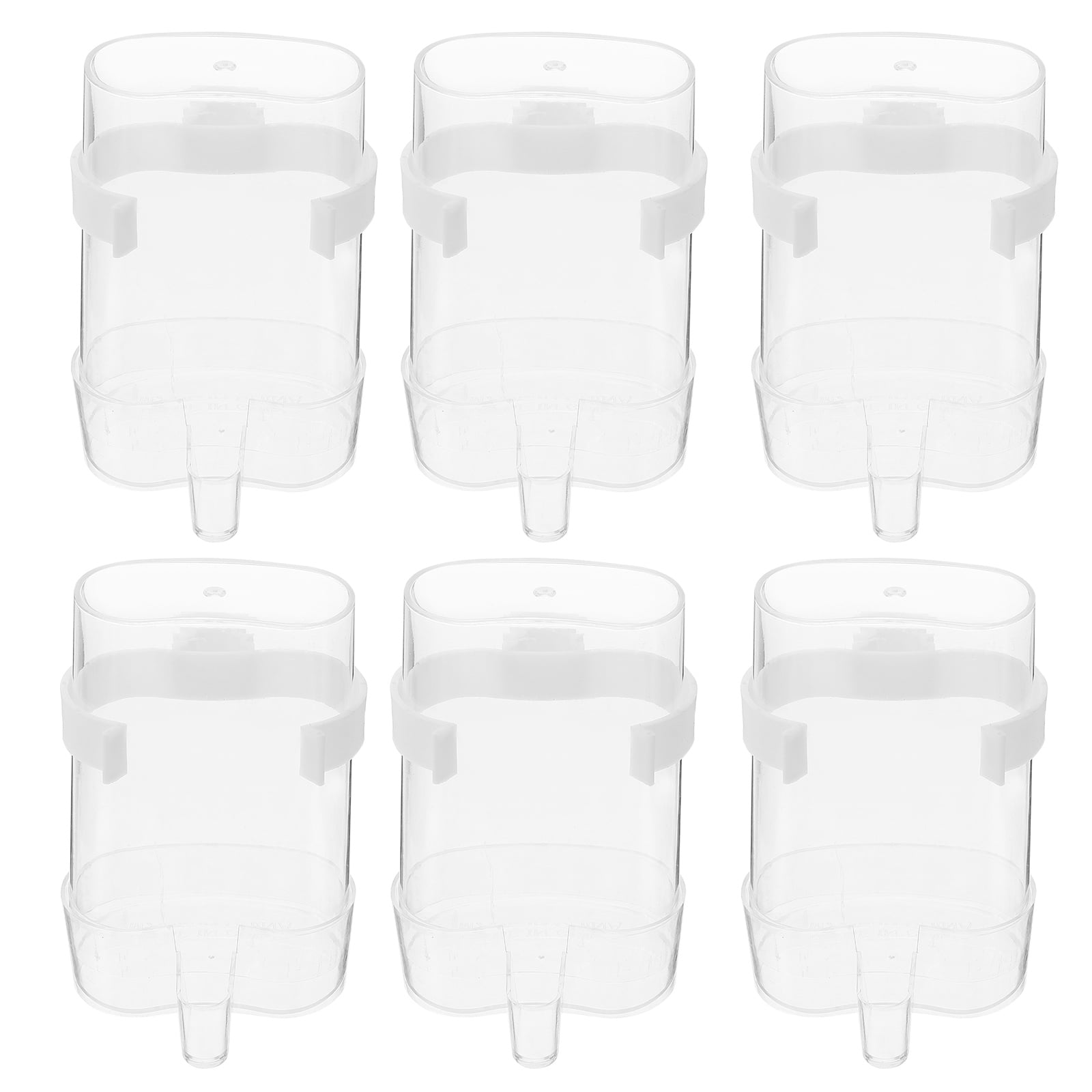 6 Pcs Bird Drinker Bird Feeders Water Feeder for Parrots Accessories ...