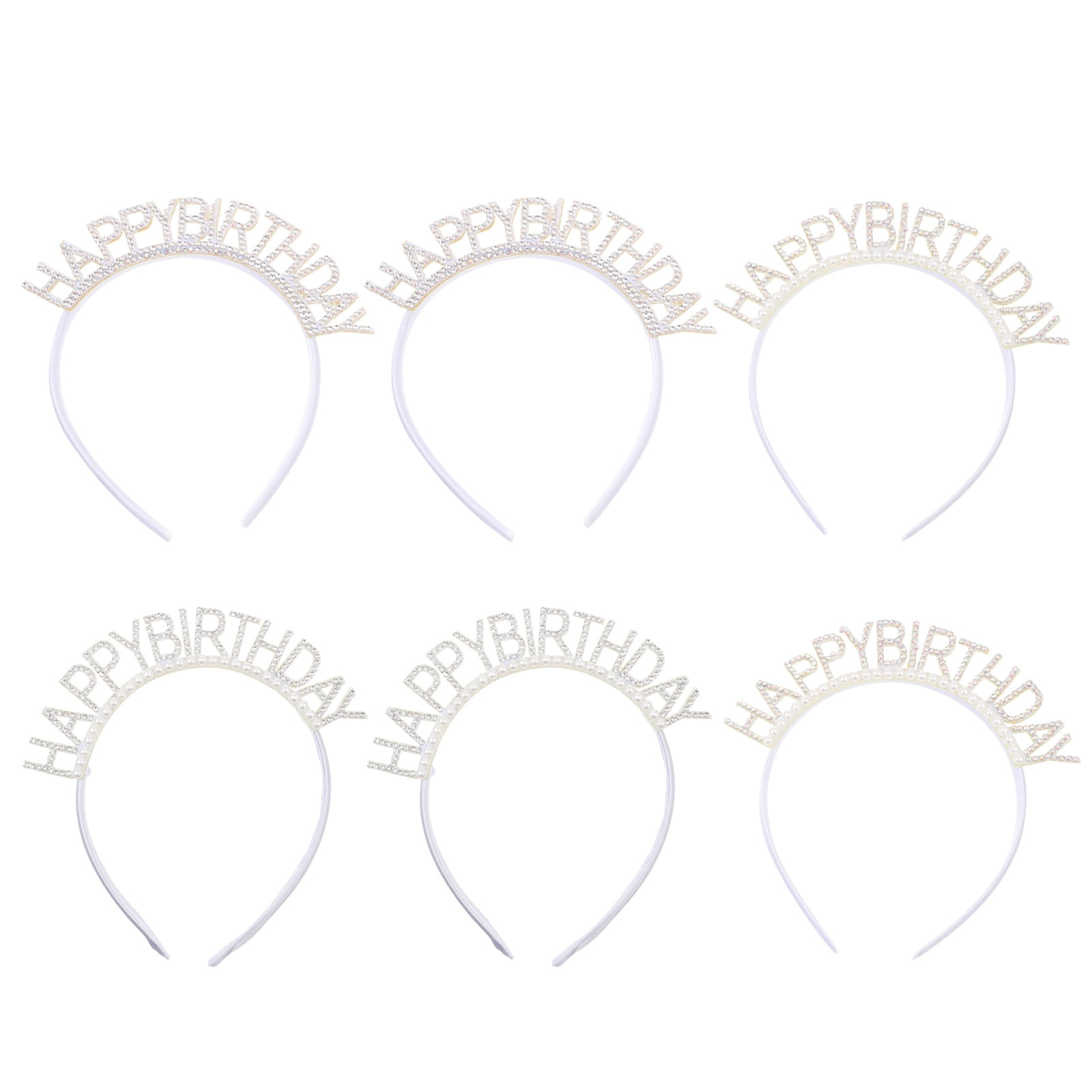 COSMOBETTY Birthday Crown Headband for Women Made of Durable Plastic ...