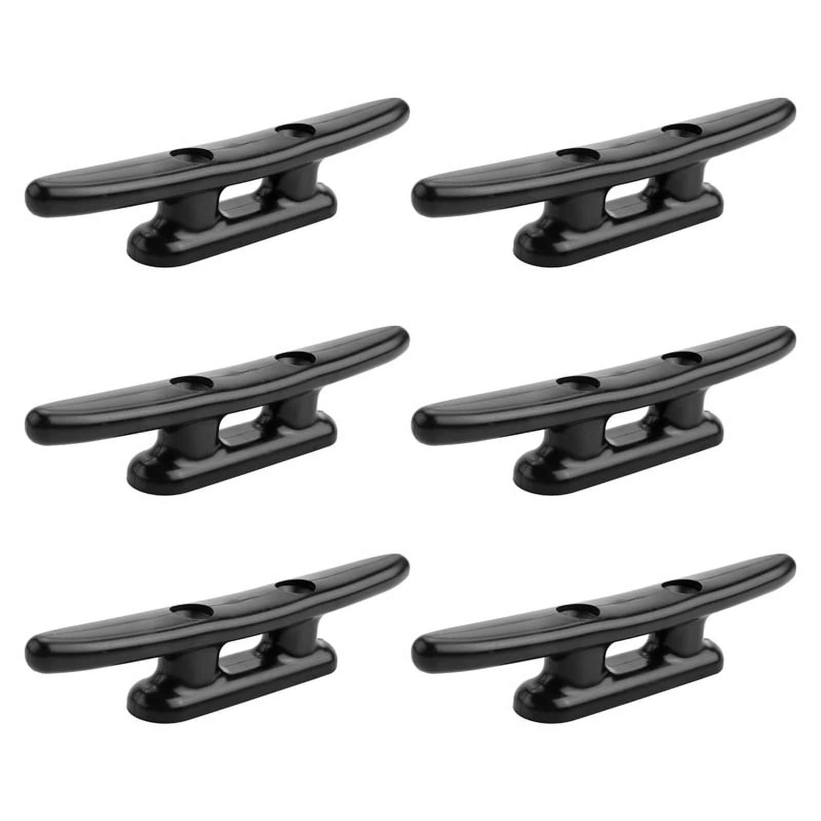 6 Pcs Black Boat Cleat Cleats Boat Dock Cleats Canoe Cleat 4 Inch Nylon ...