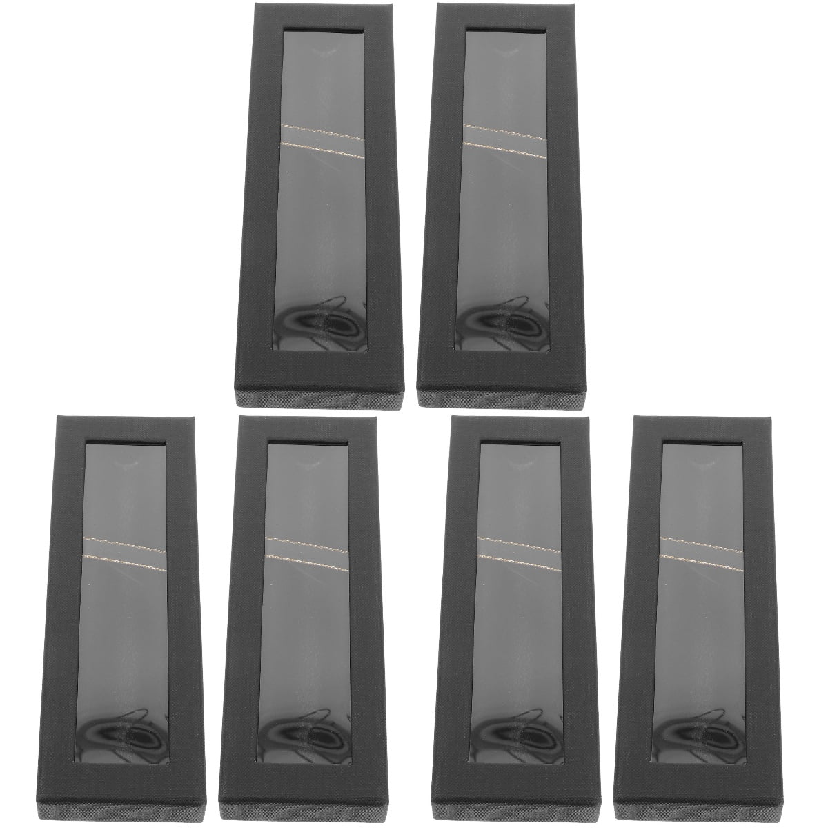 6 Pcs Black Pen Case Small Pencil Multifunctional Pencils Box ...