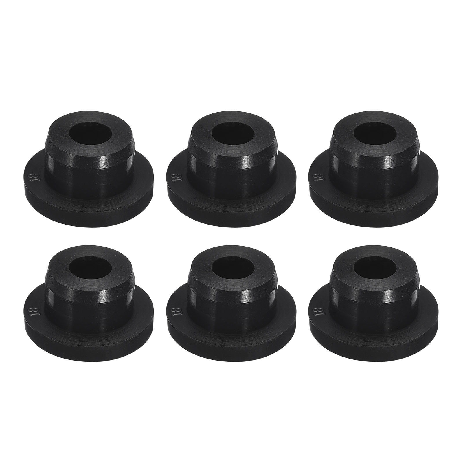 6 Pcs Black Plug Holes, H18 Rubber Button Plug for 17mm/0.67" Hole ...