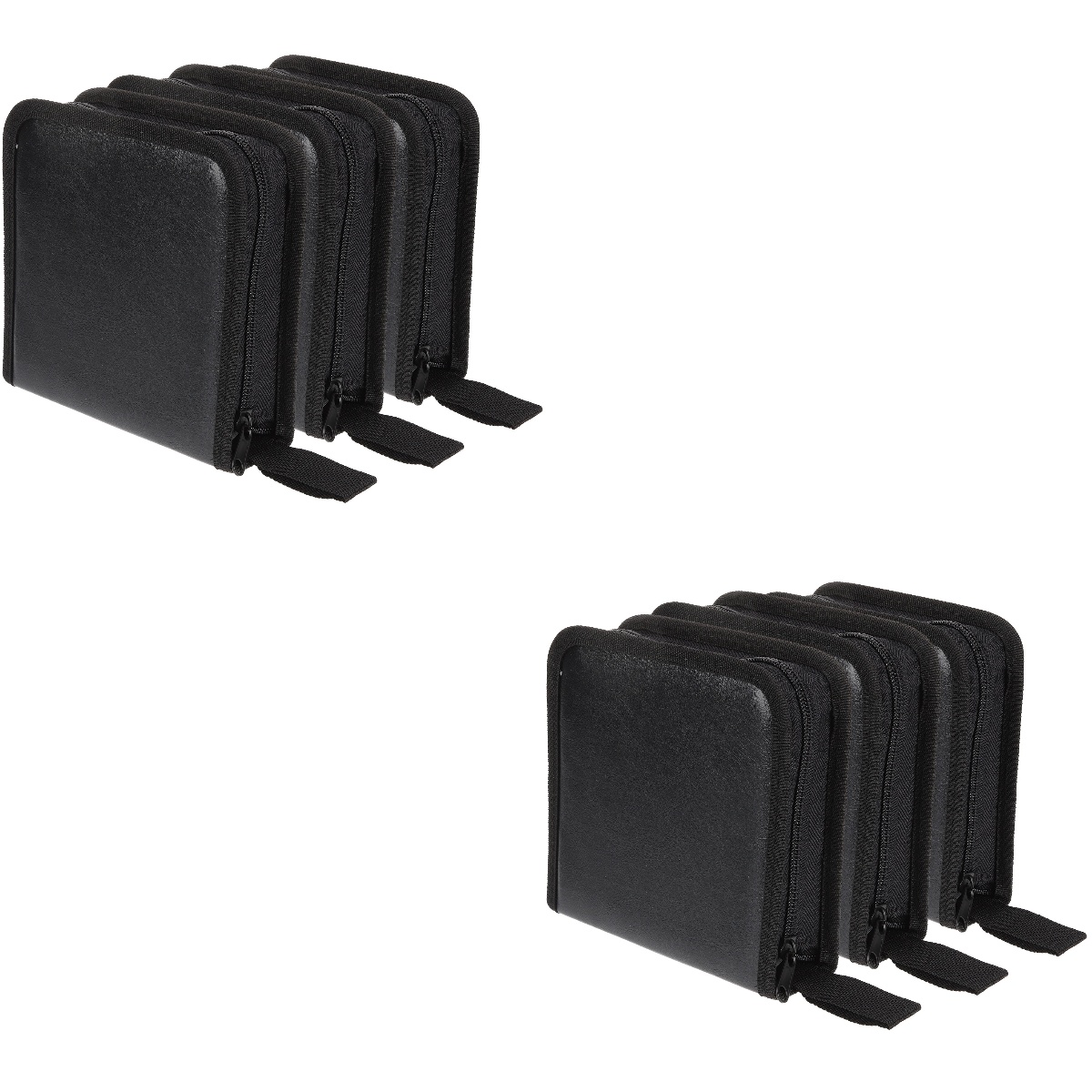 6 Pcs Black Purse CD Wallet Disc Storage Pouch Movie Cases for Dvds DVD ...