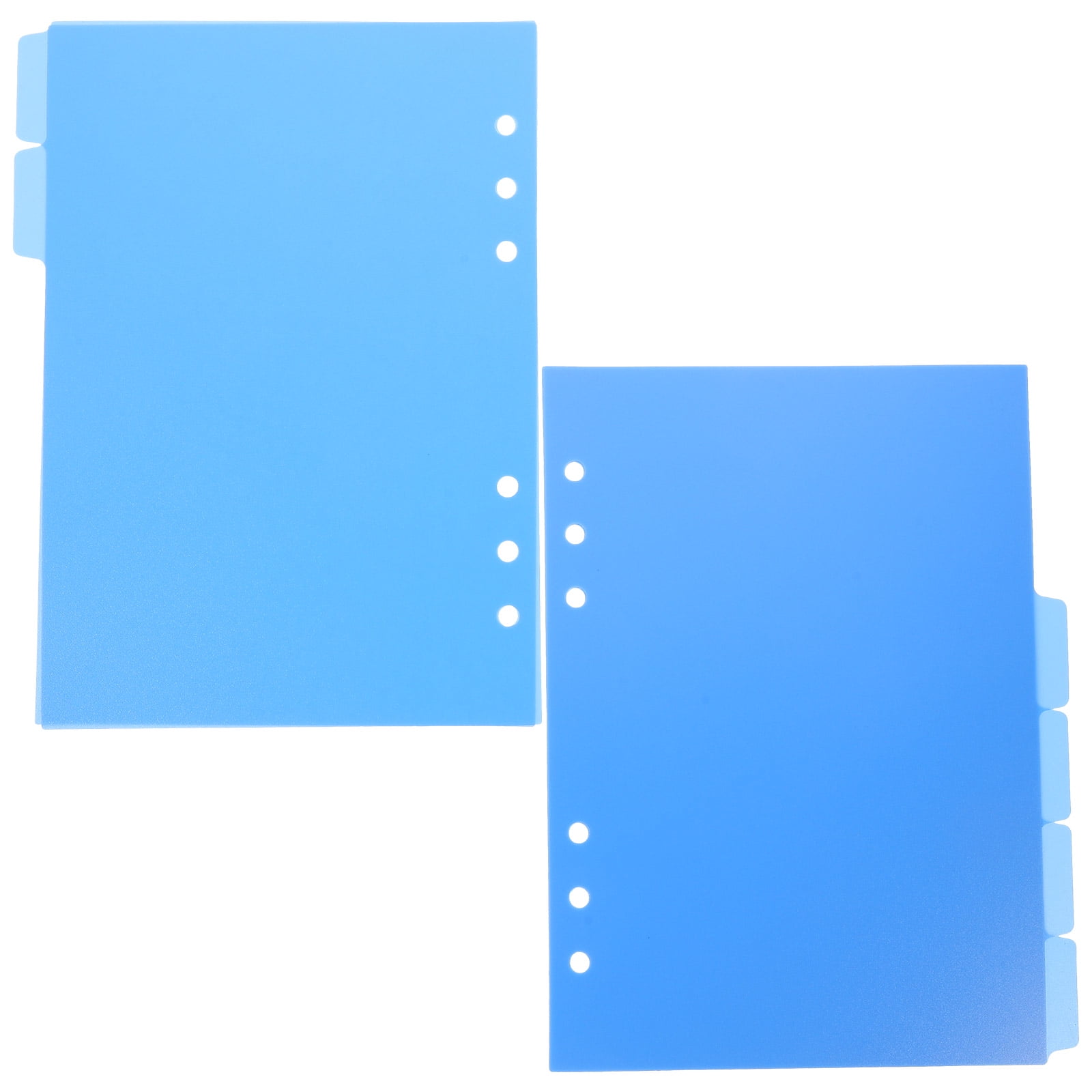 6 Pcs Blue Separator Page Punched Binder Dividers Notepad Tabs Pads ...
