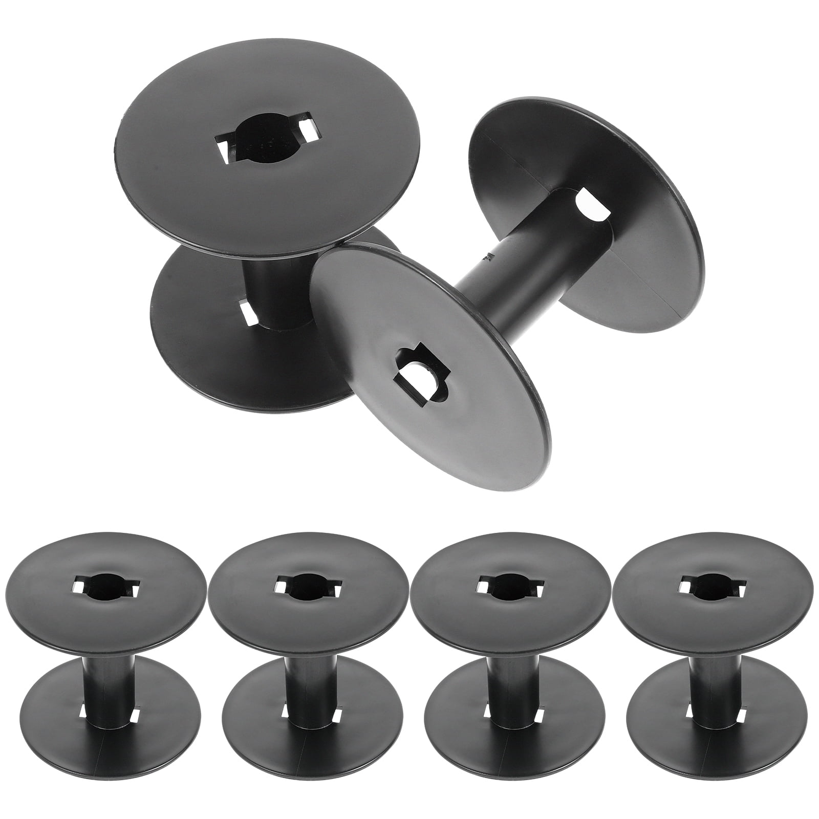 6 Pcs Bobbins for Sewing Machine Thread Organizer Portable Clear Spool ...