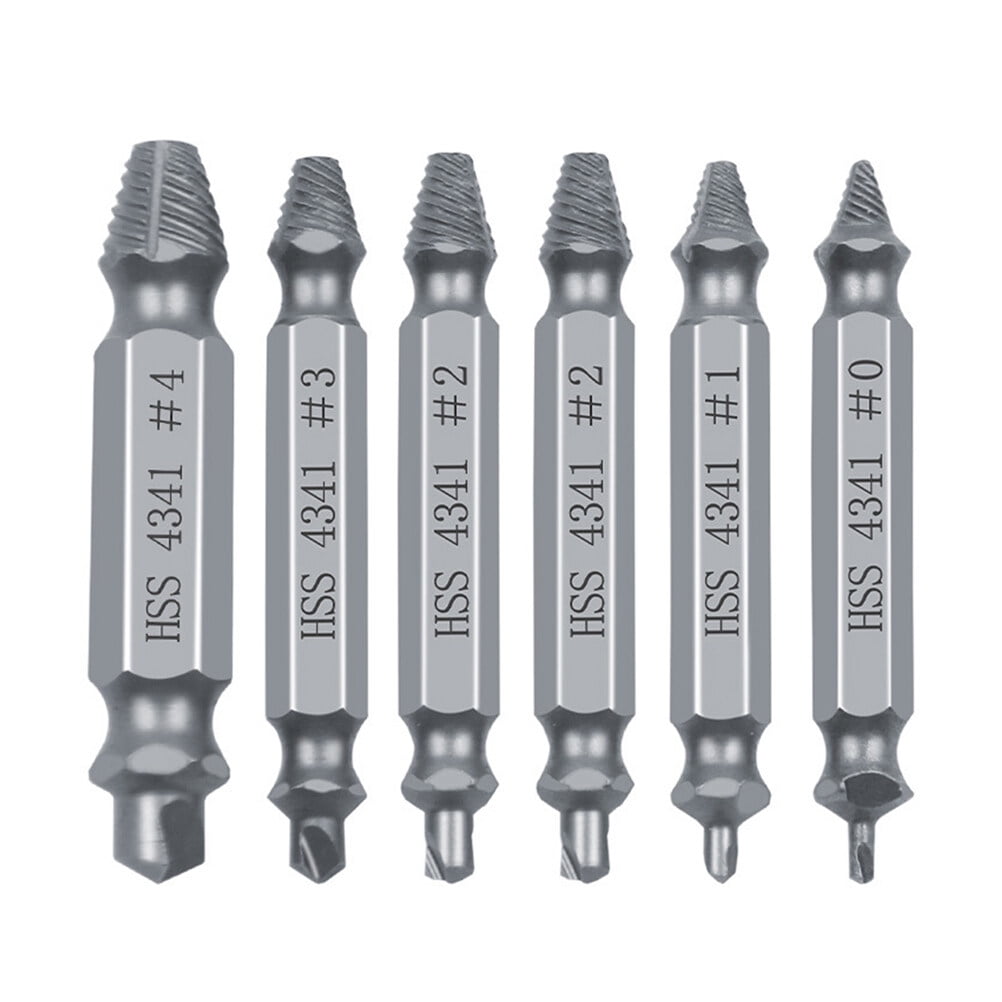 6 Pcs Bolts Broken Bolt Remover Jagged Screw Remover Stripped Screw ...