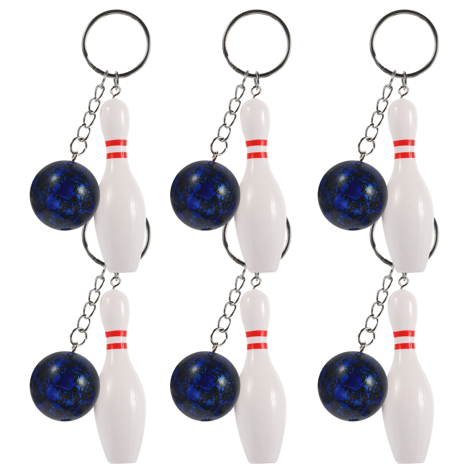 6 Pcs Bowling Birthday Party Favors Key Keychains Interesting - Walmart.com