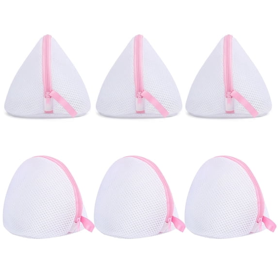 6 Pcs Bra Wash Bag Set, Delicates Lingerie Mesh Laundry Bags, Shell ...