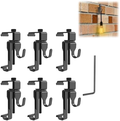 6 Pcs Brick Hook Clips，Stainless Steel Brick Hanger，No Drill Brick Wall ...