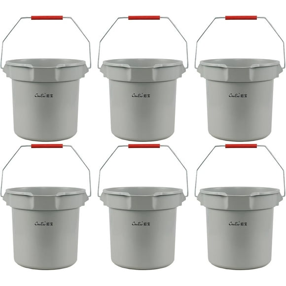 Industrial 5-Gallon Buckets with Pour Spouts for Easy Handling