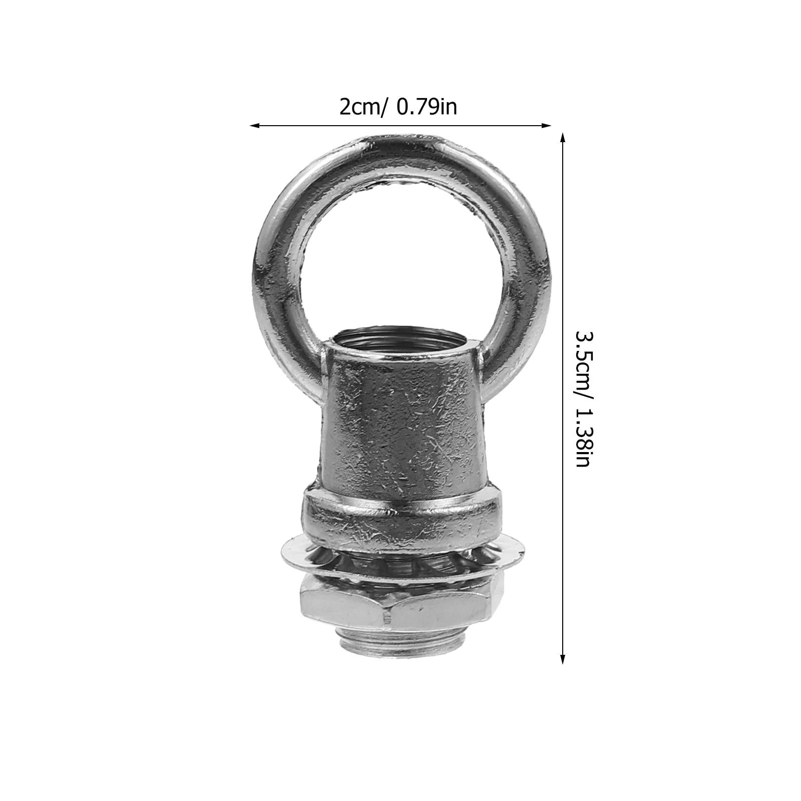 6 Pcs Bull Nose Hooks M10 Threaded Heavy Duty Closed Design Ceiling ...