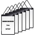 6 Pcs Business Retail Hanging Sign Holder 8.3 x 5.8 Inch Plastic ...
