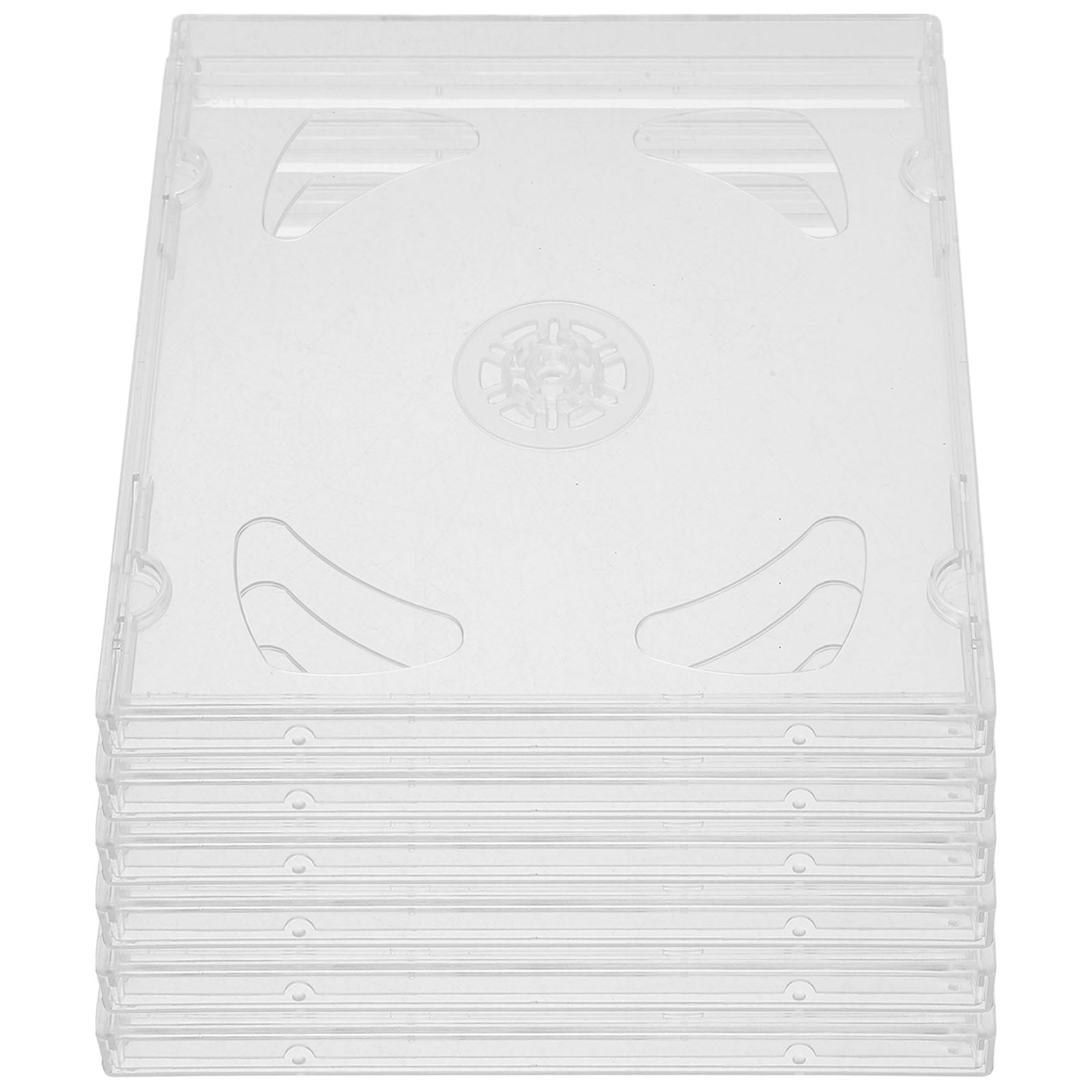 6 Pcs CD Case Display Jewel Clear Cases Cabinet Disc Square Container ...