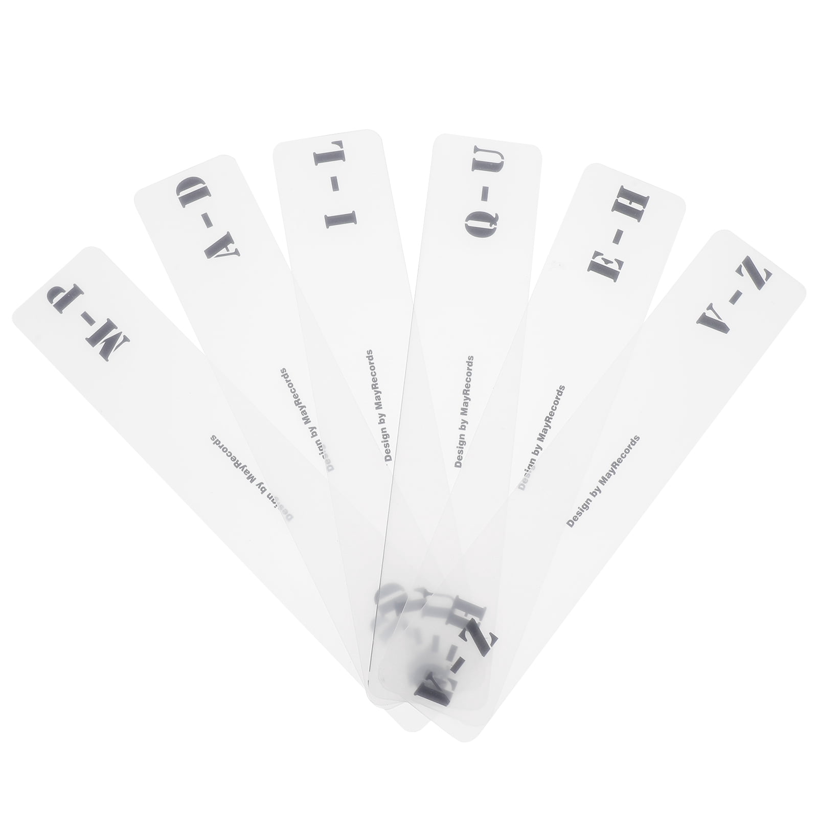 6 Pcs CD Classification Card Horizontal Label Disc Blank Index Cards ...