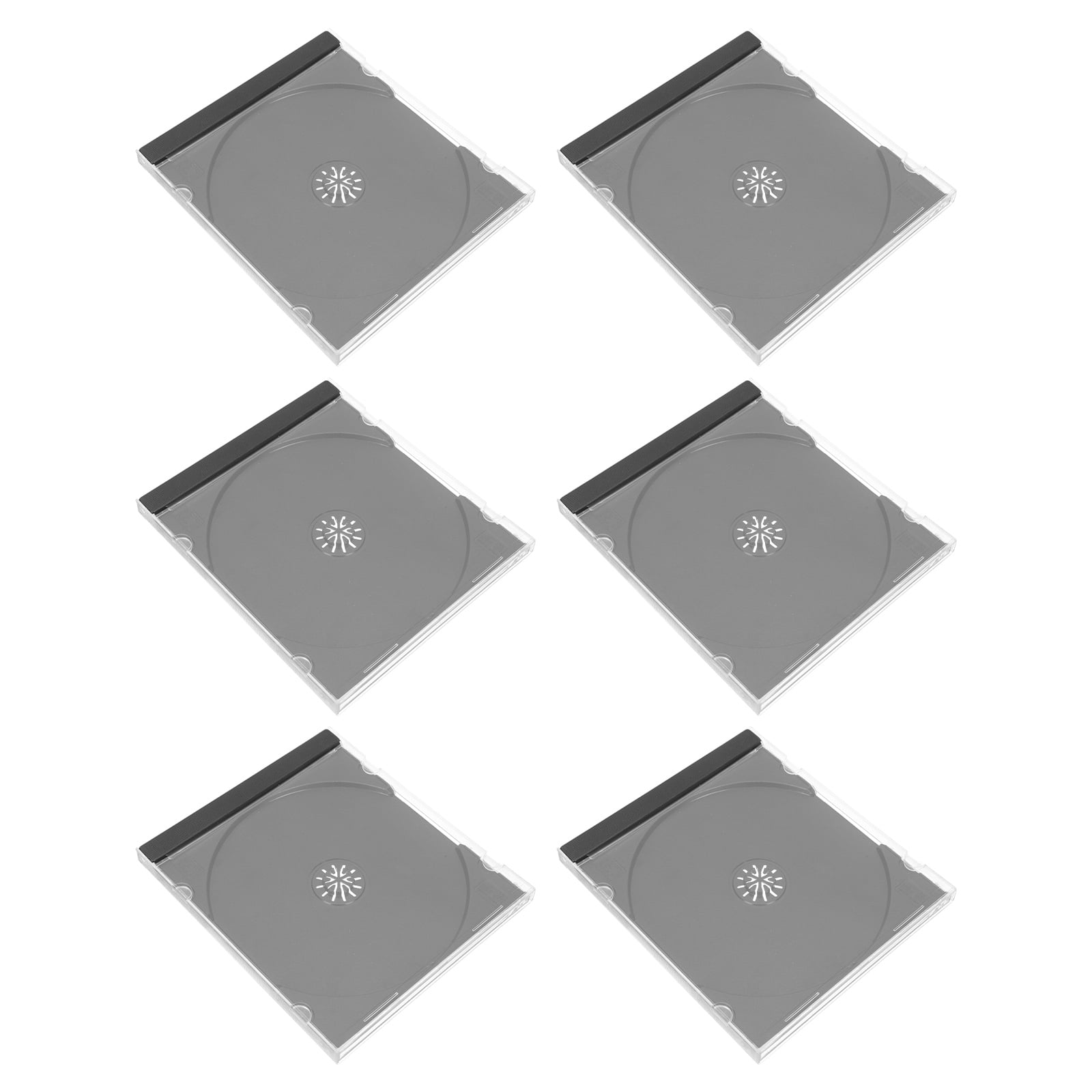 6 Pcs CD Disc Case Slim Wallet Blank Cases Container Storage Box Holder ...