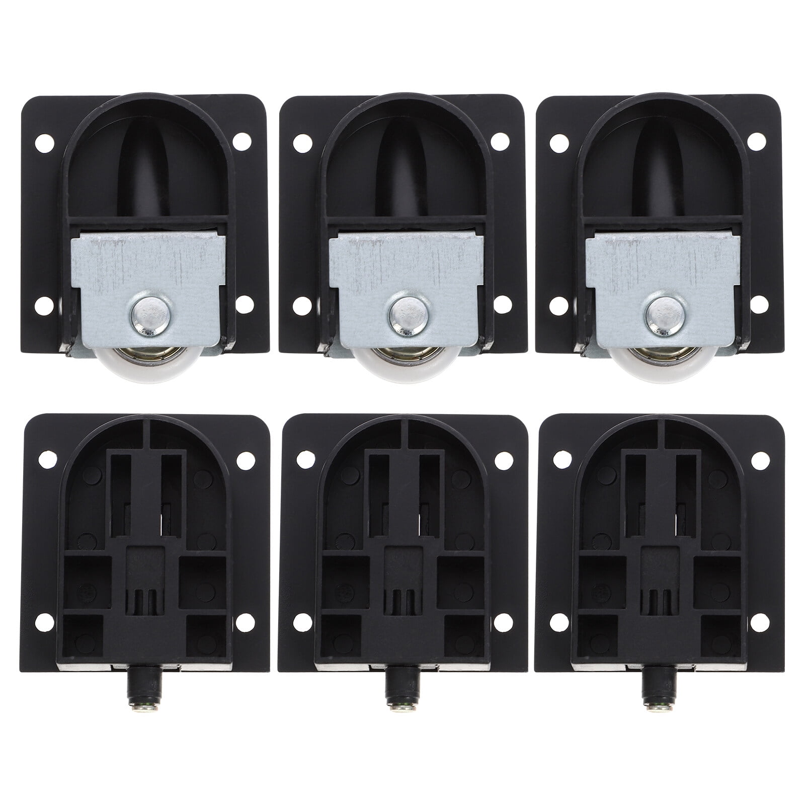 6 Pcs Cabinet Door Bead Wardrobe Buffer Roller Sliding Door Wheels ...