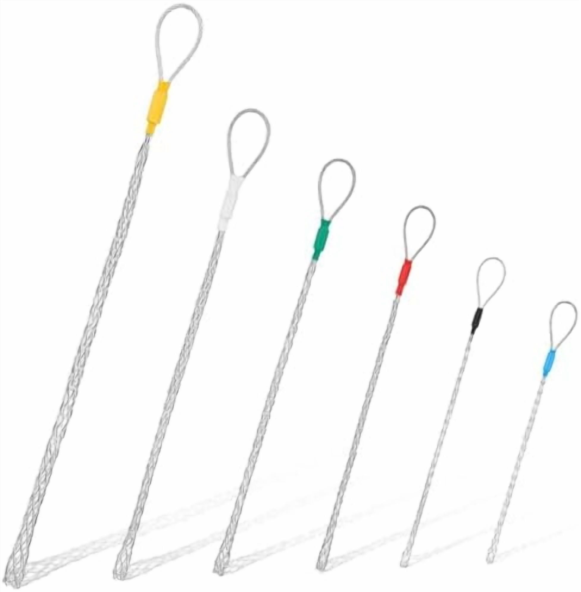 6 Pcs Cable Puller Socks 4-25 mm Cable Pulling Sock Grip Kit Eye Mesh ...